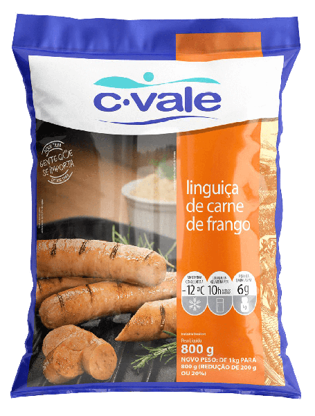 Supermercado Baía Azul | Linguiça de Frango C.Vale 800g