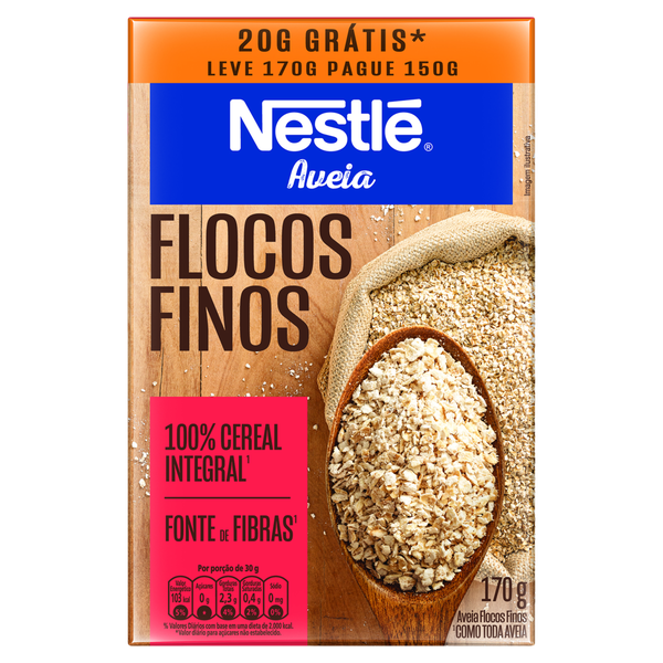 Mercado Bambina | AVEIA NESTLE FLOCOS FINOS LV 170G PG 150G