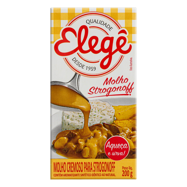 Mercado Bambina | MOLHO ELEGE STROGONOFF 200G.