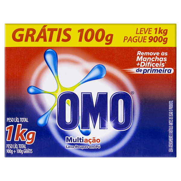 Supermercado Big Oferta | OMO DET EM PO MULTIACAO L 1KG P 900G