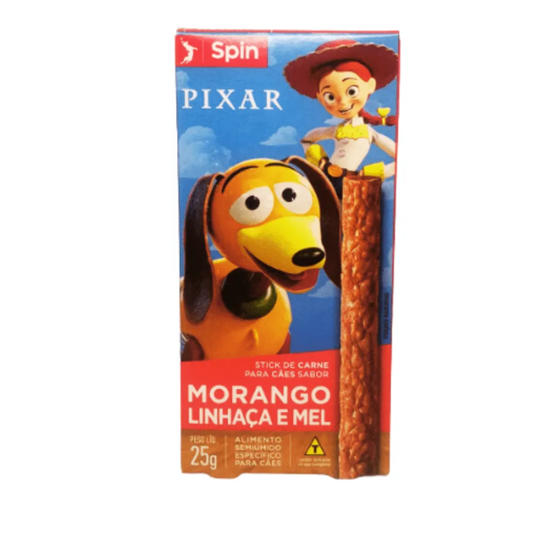 Supermercado Bresciani | STICK PARA CAES SPIN 25G PIXAR MORANGO,LINHACA,MEL