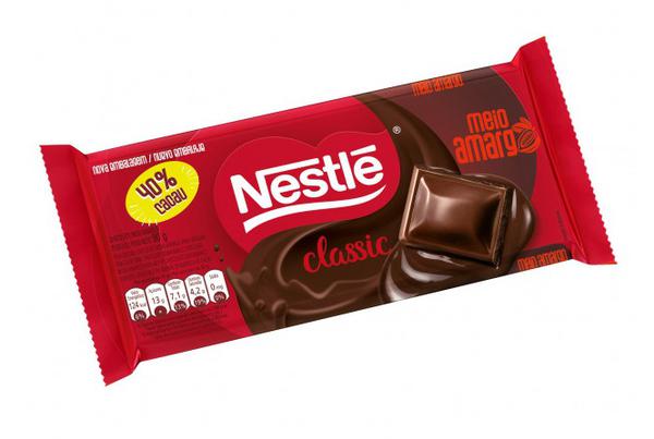 Supermercado Cotrisel | CHOCOLATE NESTLÉ CLASSIC MEIO AMARGO 80G