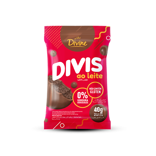 Damian CenterLar | CHOCOLATE DIVINE DIVIS AO LEITE 40G