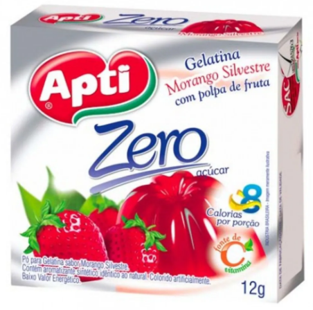 Damian CenterLar | GELATINA APTI ZERO 12G MORANGO SILVESTRE