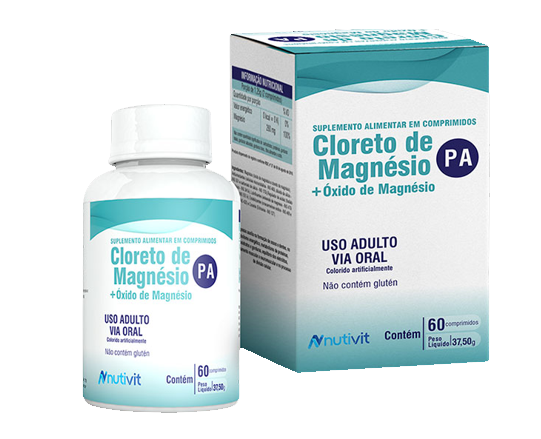 Essencyal Farma | CLORETO DE MAGNESIO P.A (NUTIVIT) 500MG C/60 CAPS