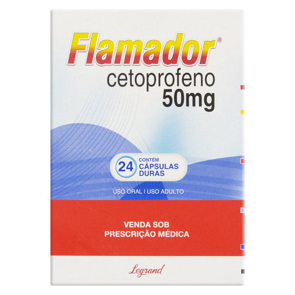 Essencyal Farma | CETOPROFENO (FLAMADOR) 50MG CX 24 CAP