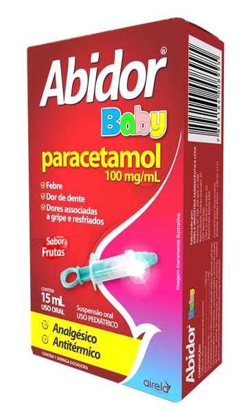 Essencyal Farma | PARACETAMOL (ABIDOR) BABY 100MG/ML FRUTAS 15ML