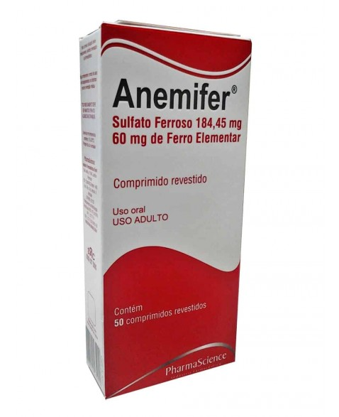Essencyal Farma | SULFATO FERROSO (ANEMIFER) 40MG CX 50CPR