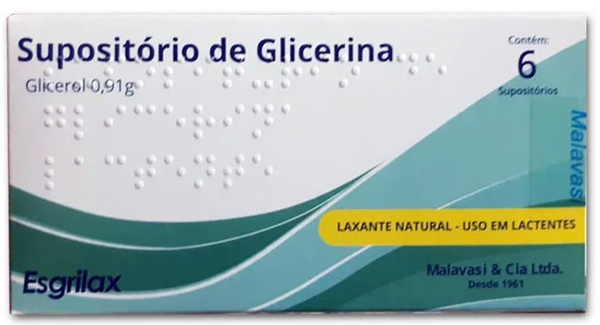 Essencyal Farma | SUPOSITORIO DE GLICERINA (ESGRILAX) LAC 6UN