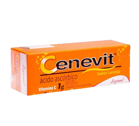 Essencyal Farma | VITAMINA C (CENEVIT) 1G CX 10CP EFV X 4G
