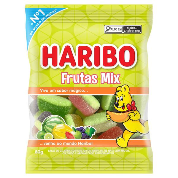 Estrela Supermercados | BALAS GELATINA HARIBO FRUTAS MIX 80GR
