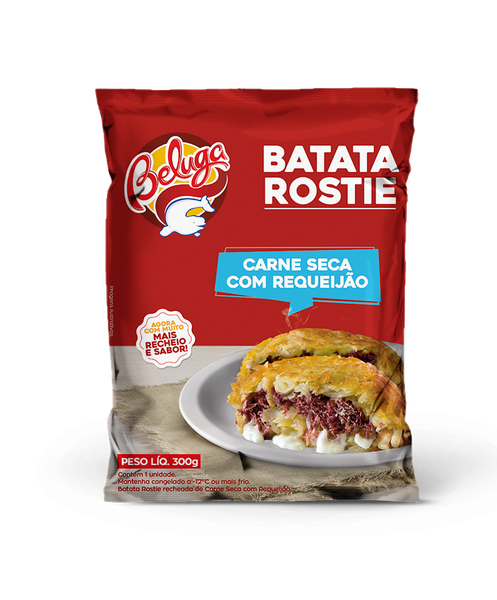 Estrela Supermercados | BATATA ROSTIE BELUGA CARNE SECA COM REQUEIJAO 300G