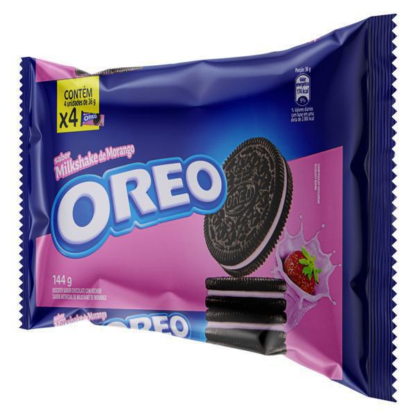 Estrela Supermercados | BISCOITO OREO MILKSHAKE MORANGO 144GR