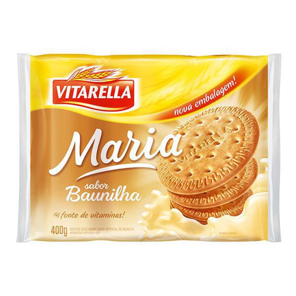 Estrela Supermercados | BISCOITO VITARELLA MARIA BAUNILHA 400GR