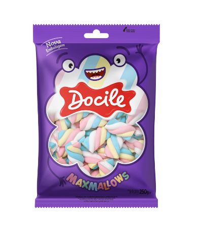 Estrela Supermercados | BALA GOMA DOCILE MARSHMALLOW COLOR BAUNILHA 250G