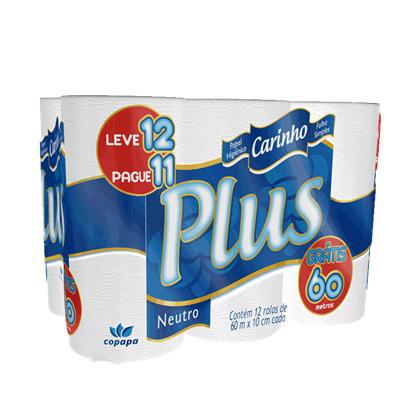 Estrela Supermercados | PAPEL HIGIENICO CARINHO PLUS 60M COM 12 NEUTRO