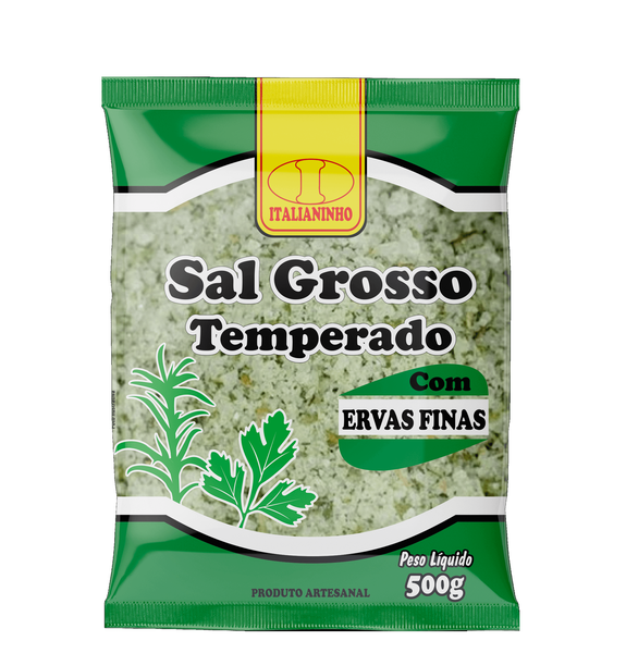 Estrela Supermercados | SAL GROSSO TEMPERADO ITALIANINHO ERVAS FINAS 500GR