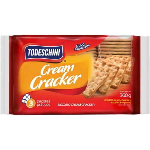 Supermercado Goiana | BISC TODESCHINI 360G CREAM CRACKER