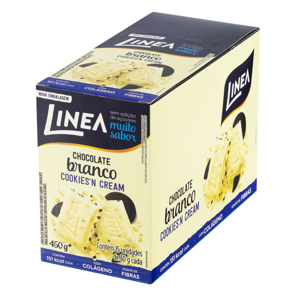 Gran Hortifruti | CHOC LINEA BCO COOKIES CREAM ZERO 30G