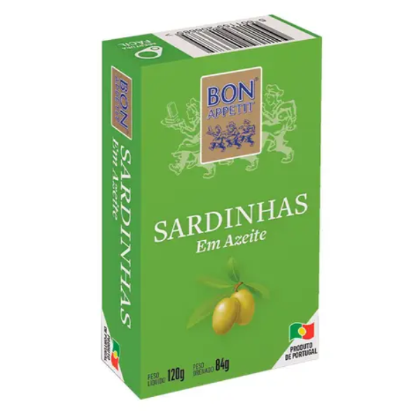 Green Fruit | SARDINHA BON APPETIT AZEITE CX 84g