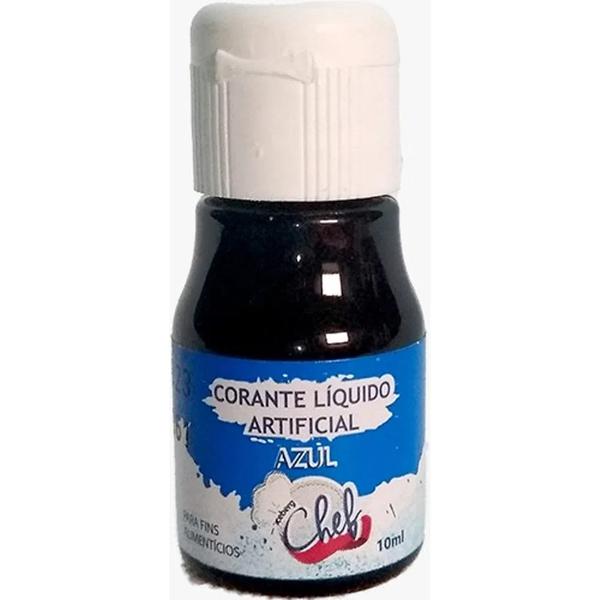 LEO DOCES & CIA | ANILINA LIQUIDO AZUL ICEBERG CHEF 10ML