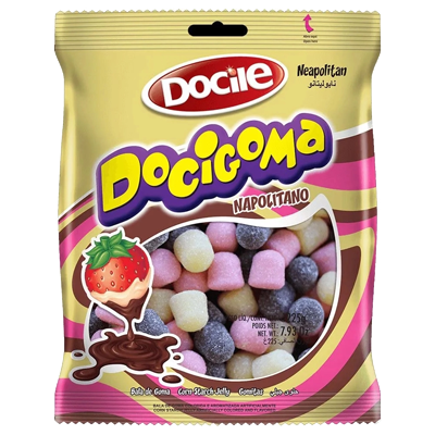 Mercado Milênio | GOMAS DOCILE NAPOLITANO PC240GR