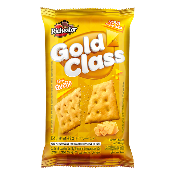 Mercado Junior | BISC RICHESTER GOLD CLASS QUEIJO 138G