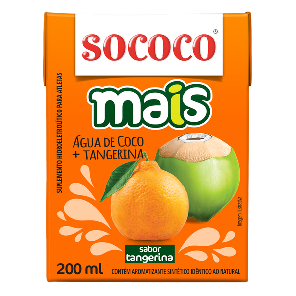 Supermercado Miliozzi | AGUA COCO SOCOCO 200ML +TANGERINA