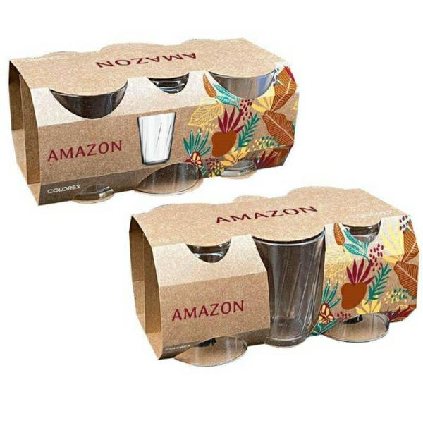 Supermercado Miliozzi | CONJUNTO COPO AMAZON 190ML COLOREX 6UN RF 2049