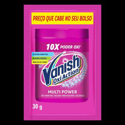 Supermercado Miliozzi | LAVA ROUPAS VANISH 30G PO PINK MULTI POW