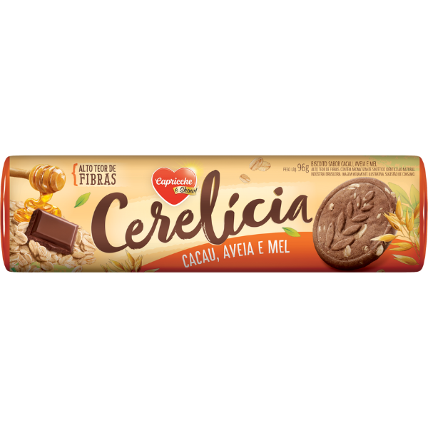 Mumu Laticinios - Cabana | BISC SABOR CACAU AVEIA E MEL CERELICIA 96G 30