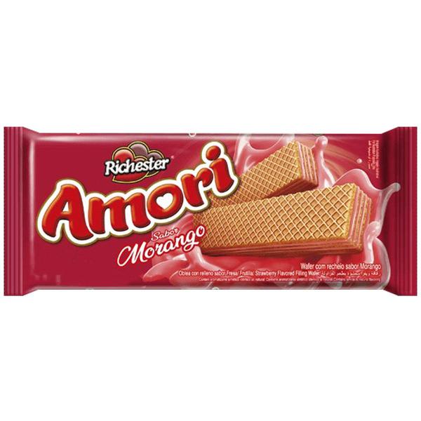 Mumu Laticinios - Cabana | BISC WAFER AMORI MORANGO RICHESTER 80G