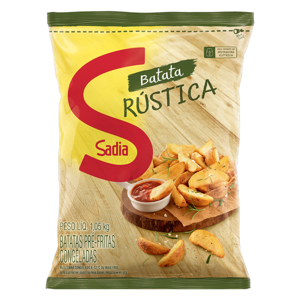 Empório Norte Sul | BATATA SADIA RUSTICA CONGELADA 1,05 KG