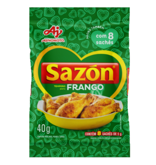 Paxá Supermercados | TEMPERO SAZON VERDE FRANGO 40G