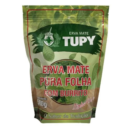 Supermercado Pequeno Mundo | ERVA MATE TUPY 500G PURA FOLHA C/ BURRIT