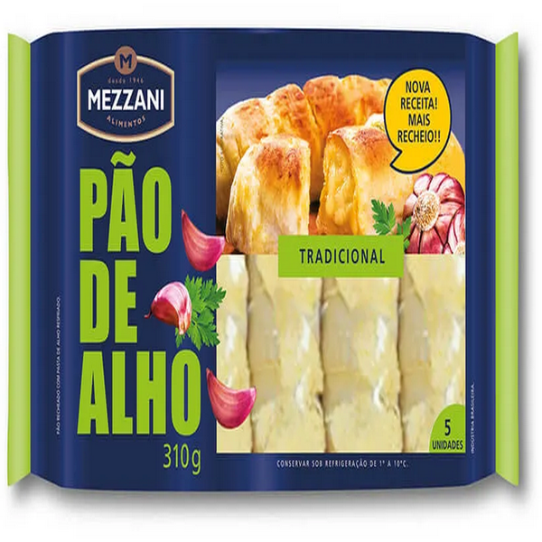 Supermercado Pequeno Mundo | PAO DE ALHO MEZZANI 310G TRADICIONAL