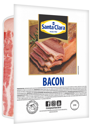 Peruzzo Supermercados - Bagé | BACON STA CLARA TABLETE MINI KG