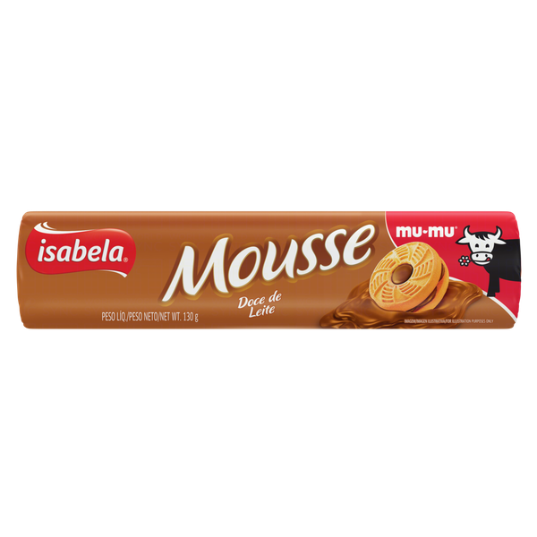 Peruzzo Supermercados - Bagé | BISC ISABELA MOUSSE DOCE DE LEITE 130G