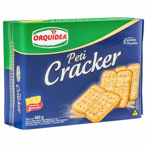 Peruzzo Supermercados - Bagé | BISCOITO ORQUIDEA PETIT CRACKER 400G