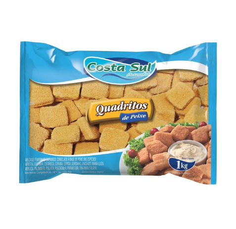 Peruzzo Supermercados - Bagé | QUADRITOS PEIXE COSTA SUL EMPANADO 500G