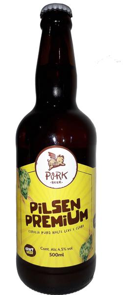Primato Supermercado | CERVEJA PORK BEER 500ML PILSEN PREMIUM