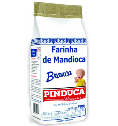 Primato Supermercado | FARINHA MANDIOCA PINDUCA 500G BRANCA