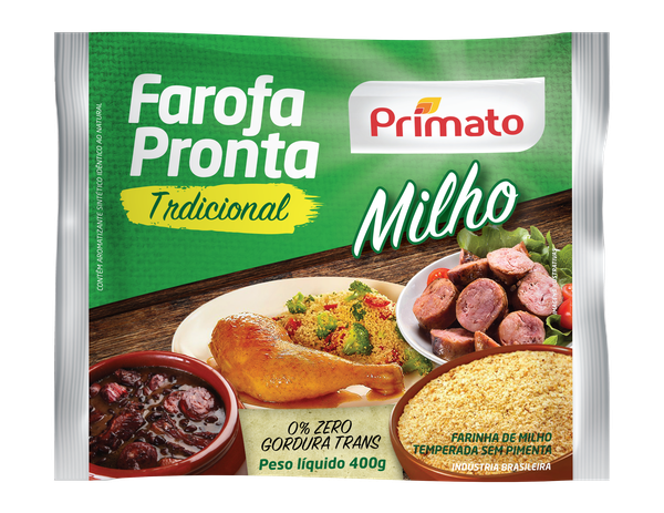 Primato Supermercado | FAROFA PRONTA PRIMATO 400G MILHO TRADICIONAL