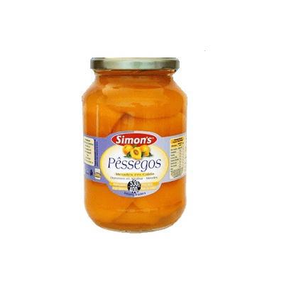 Primato Supermercado | PESSEGO CALDA SIMONS 350G VIDRO INTEIRO C/CAROCO