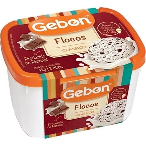 Primato Supermercado | SORVETE GEBON 1,5L CLASSICO FLOCOS