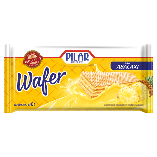 Primo Supermercado | WAFER PILAR SABOR ABACAXI 80G