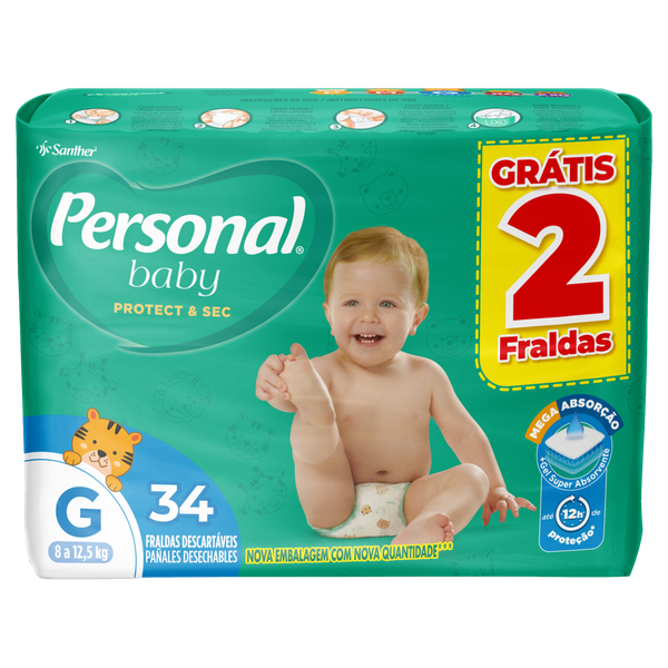 Supermercado Catalão | FRALDA PERSONAL BABY MEGA G C/34