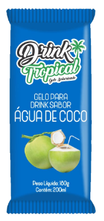 Supermercado Catalão | GELO SABORIZADO DRINK TROPICAL AGUA DE COCO 180G