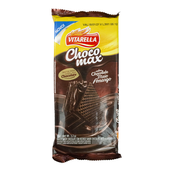 Supermercado Leve Mais | BISC WAFER CHOCOMAX CHOC AMARGO 90G