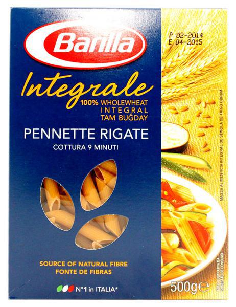 Supermercados Poupy | MASSA BARILLA 500G INTEG.PENNE RIGA